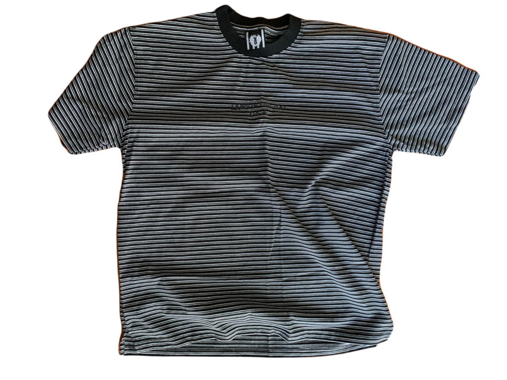 90s Stripe Tee (Black) - lionsinthezoo